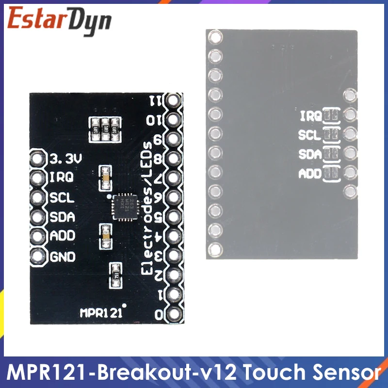 Mpr121 Breakout V12 Capacitive Touch Sensor Controller Module I2c Interface Keyboard Development ...