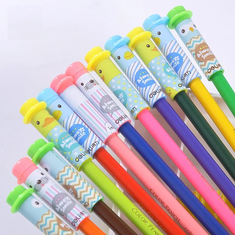 Pencil-Cap-Colored-Cartoon-AnimalsSafe-Plastic-Topper-Pen-Extender ...