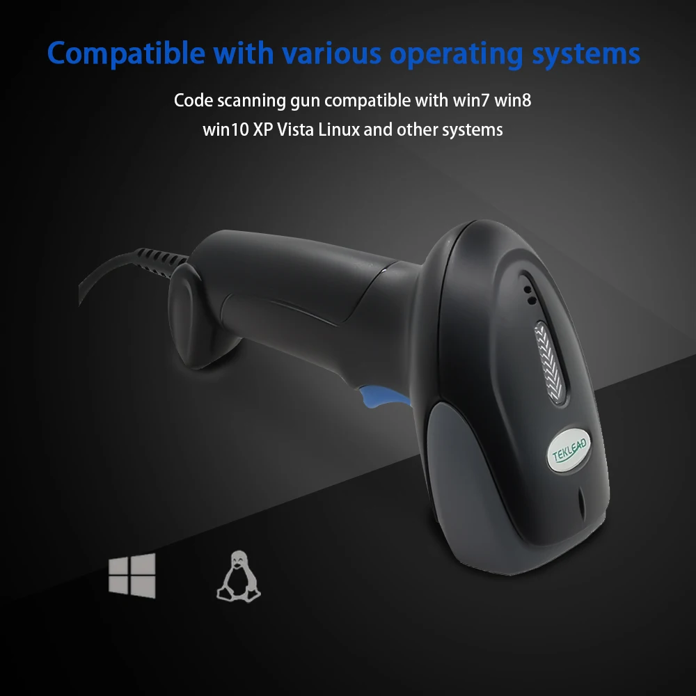 Supermarket Retail Barcode Scanner 1D Bar code Reader with USB for ...