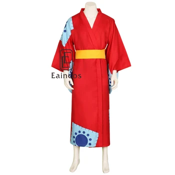 Anime One Piece Cosplay Monkey D Luffy Wano Country Arc Cosplay Costume ...