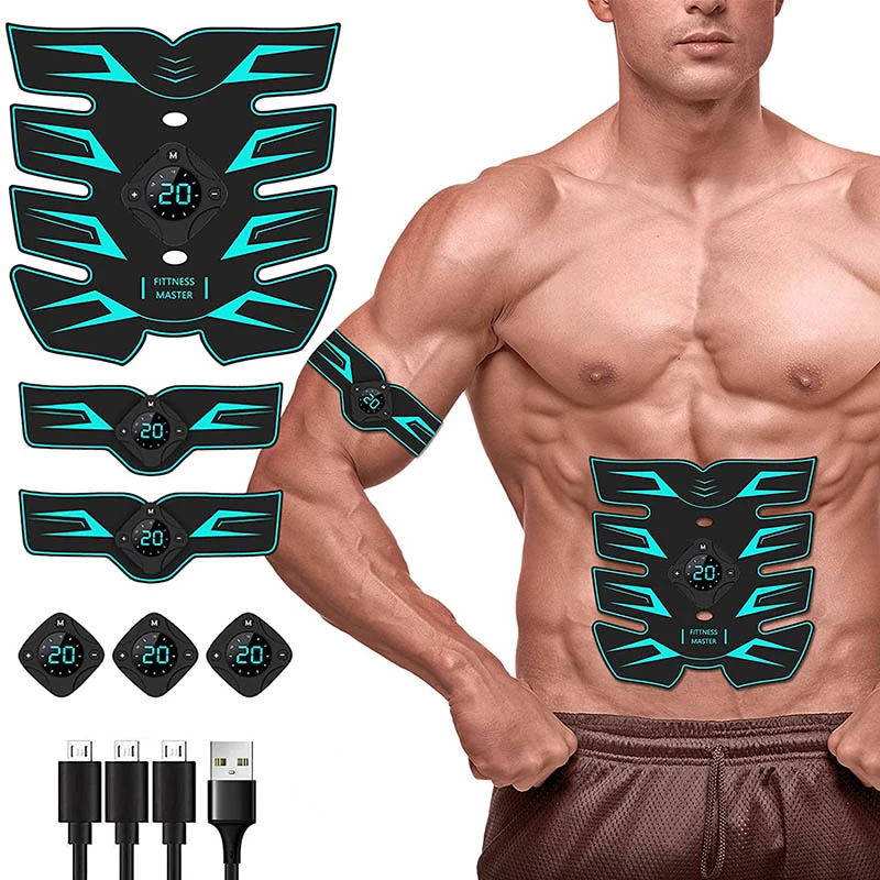 Electric Muscle Stimulator For Workout With Abdomen Stimulator And Arm ...