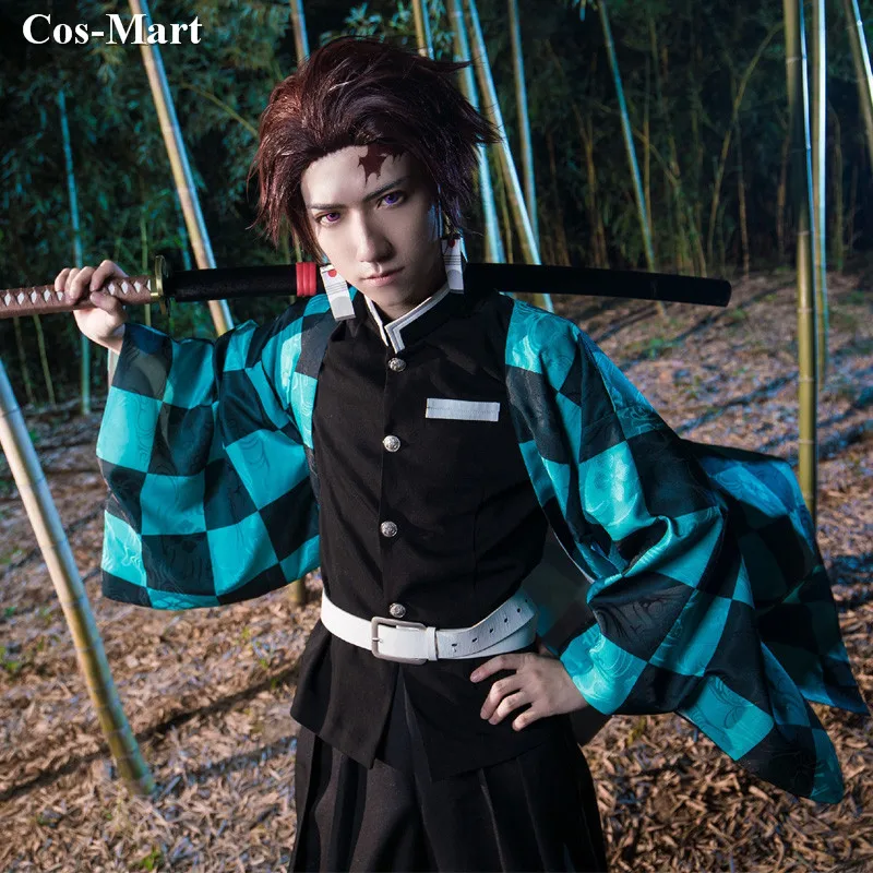 Anime Demon Slayer Kimetsu ไม่มี Yaiba Kamado Tanjiro Cosplay เครื่อง ...