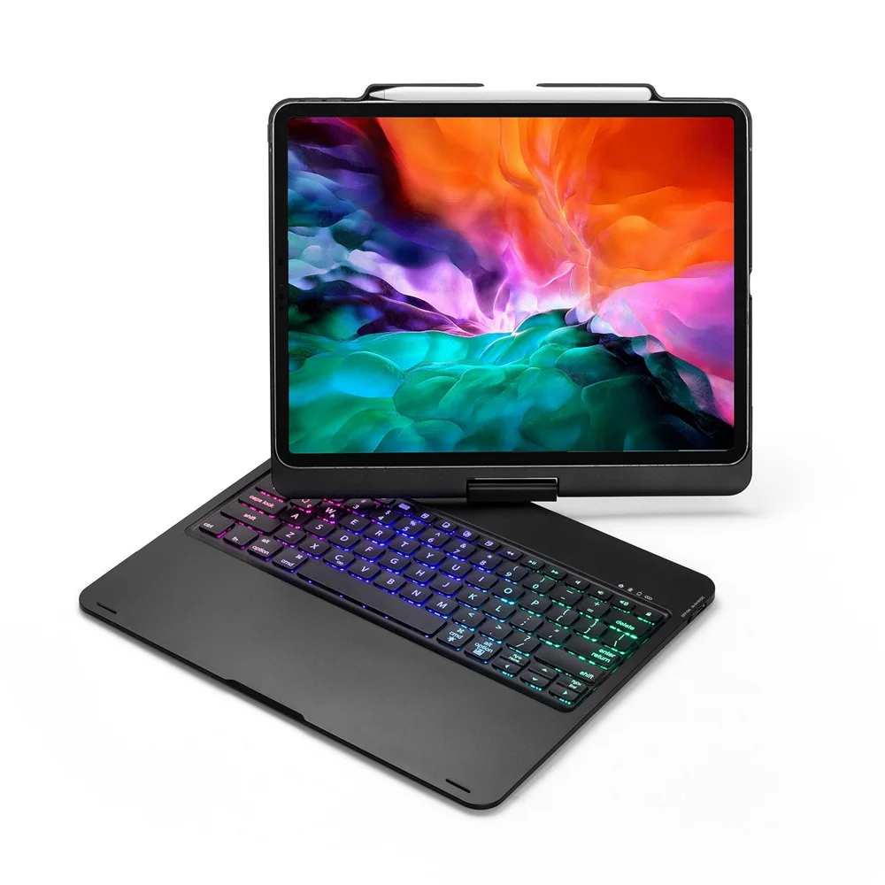 Slim-Smart-7-Colors-LED-Backlit-360-Degree-Rotating-Wireless-Bluetooth ...