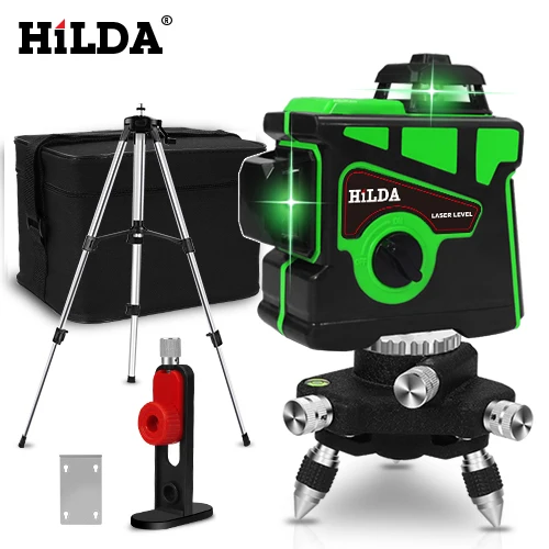 HILDA Laser Level 12 Lines 3D Level Self-Leveling 360 Horizontal And ...