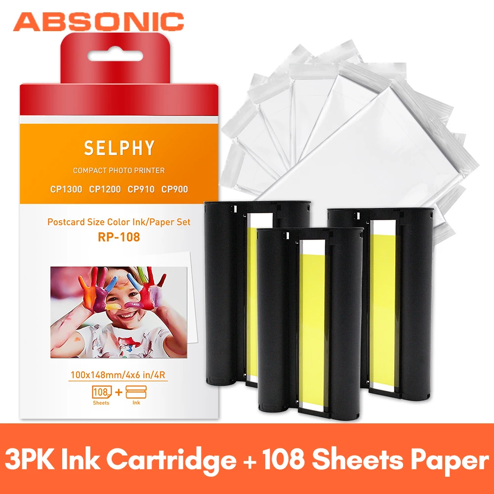6" Color Ink And Paper Set Compatible For Canon Selphy Photo Printer ...