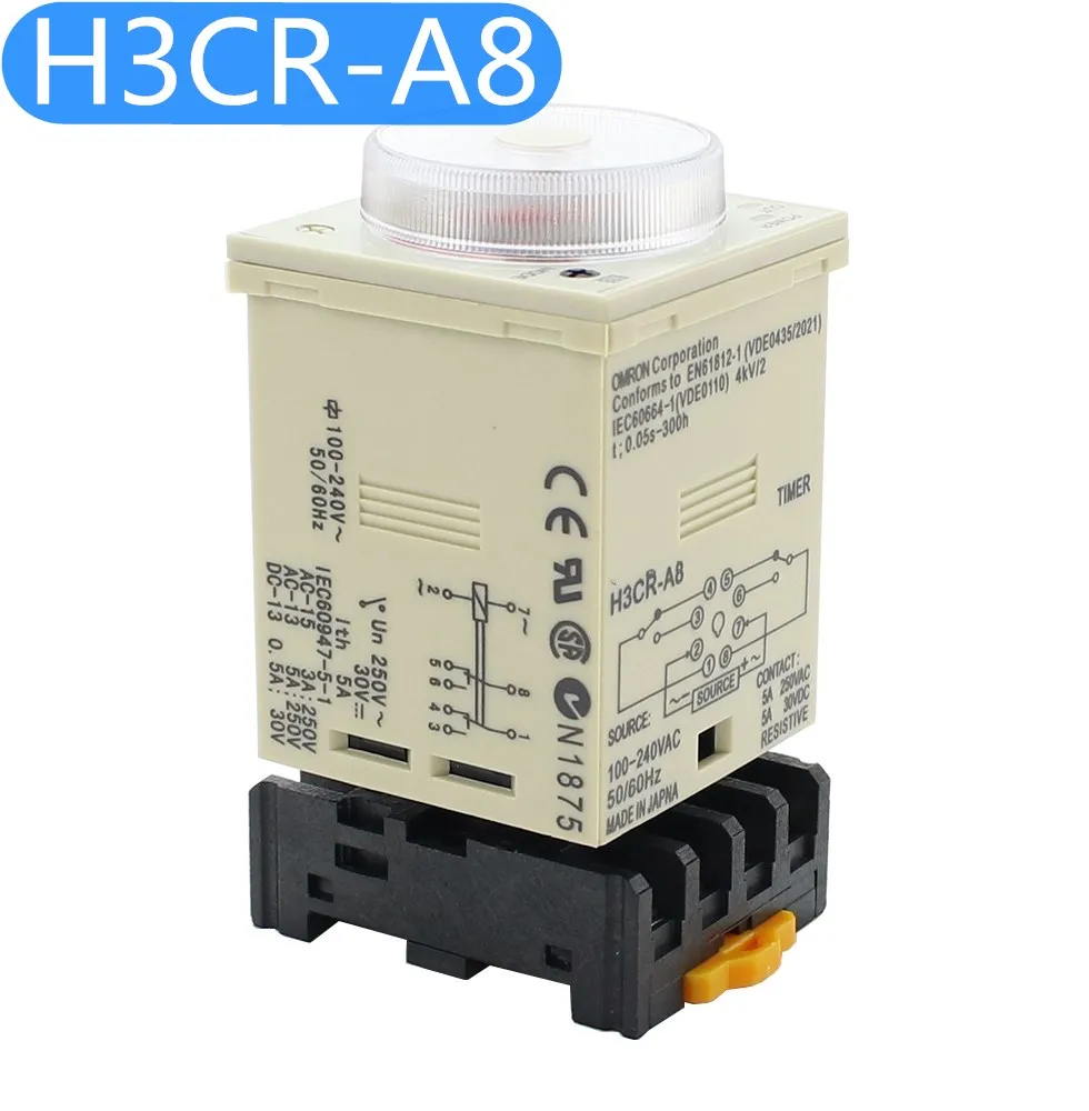 24-220VH3CR-A8-8-pin-time-relay-timer-100-240VAC-12V-48V-AC-DC-24 ...