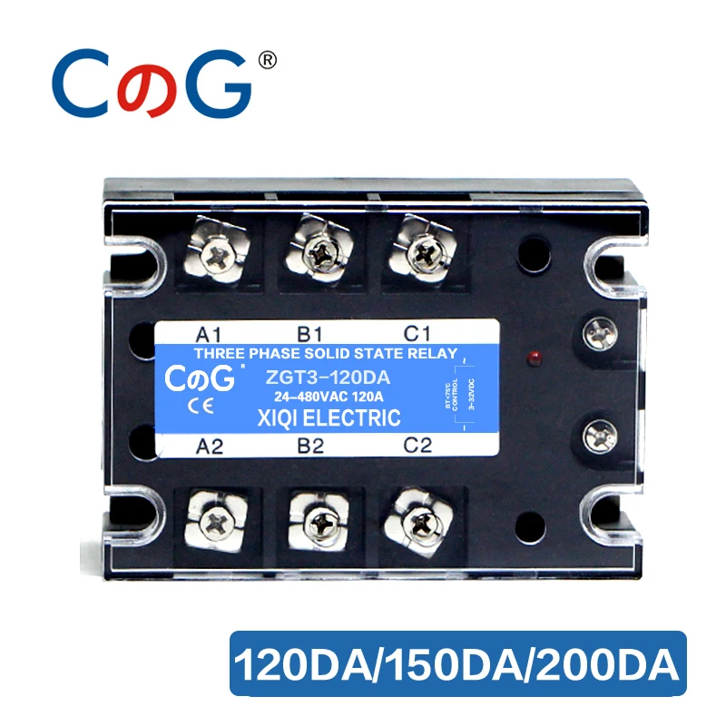 CG-3-Phase-120A-150A-200A-DA-Three-Phase-SSR-DC-Control-AC-Solid-State ...