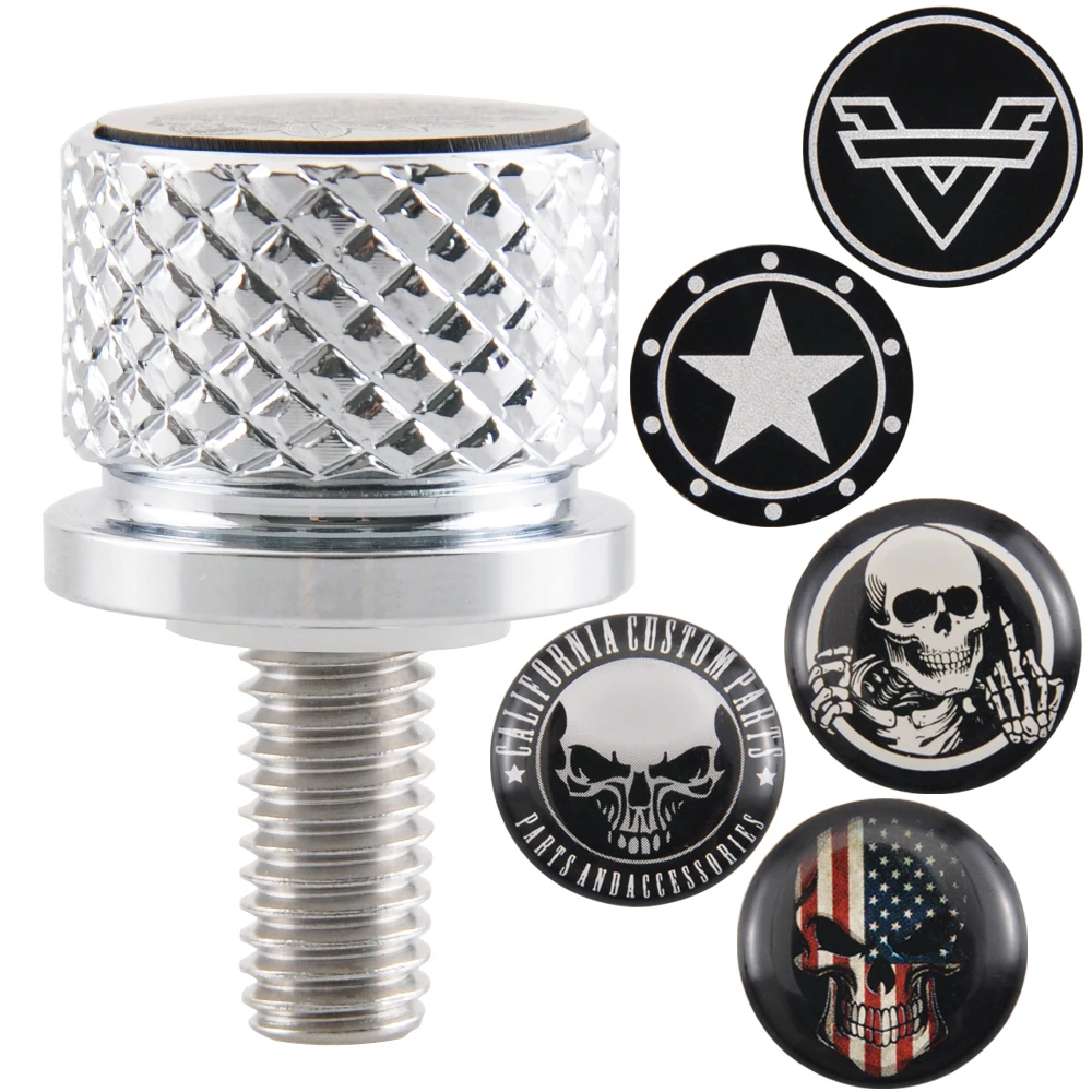 Motorbike Chrome Black Rear Fender Seat Bolt Screw Hardware For Indian ...