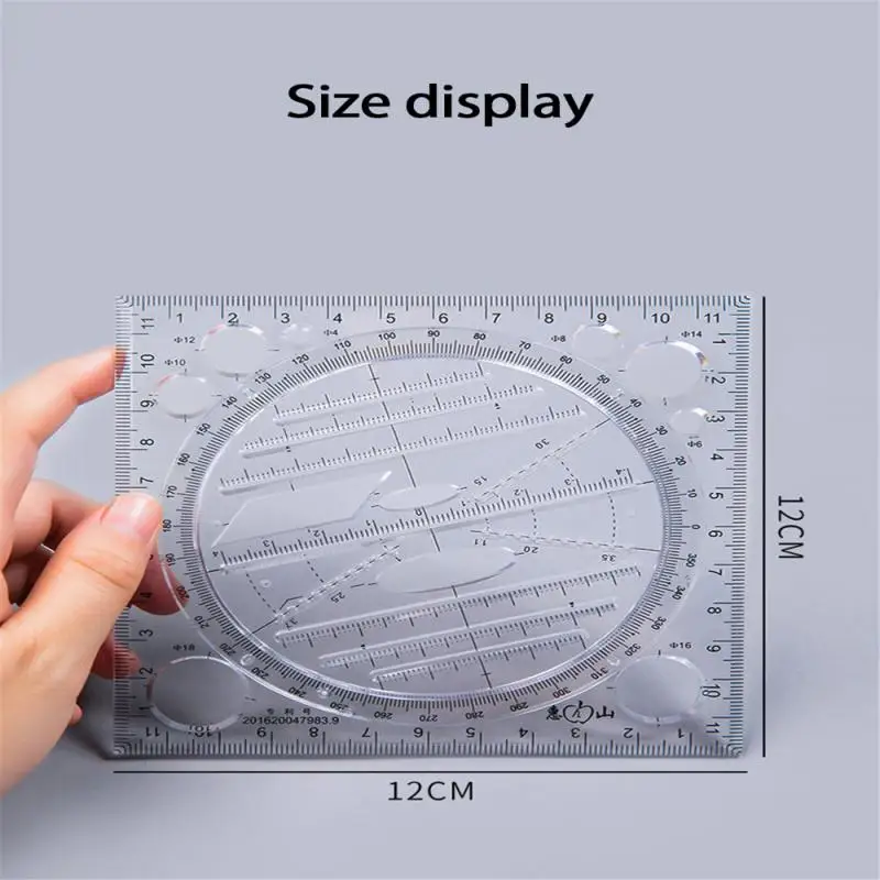 Porable Multi-function Art Design Drawing Ruler Stereo Geometry Ellipse ...