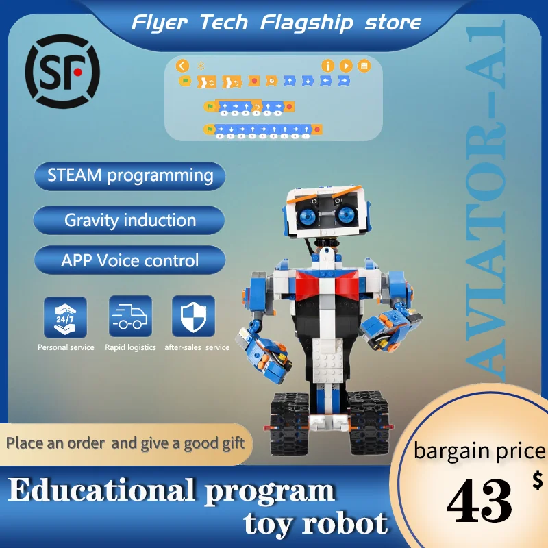 Aviator A1 High Tech RC Robot Building Blocks Creator Remote Control ...