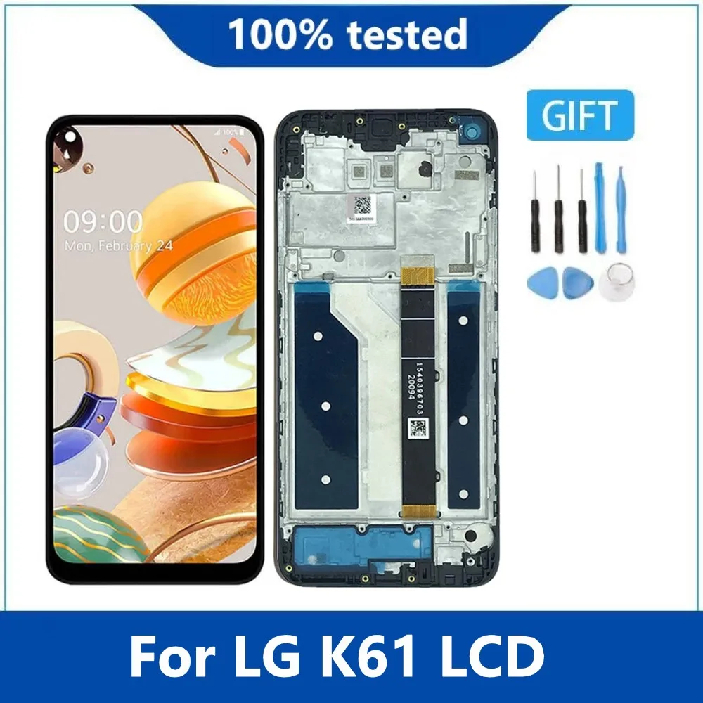 LM-Q630EAW LM-Q630BAW LCD 디스플레이 터치 스크린 디지타이저 어셈블리, 프레임 포함, 6.53 인치 LG ...