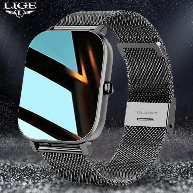 LIGE reloj inteligente para hombre y mujer, nuevo accesorio de pulsera deportivo multifunción ...