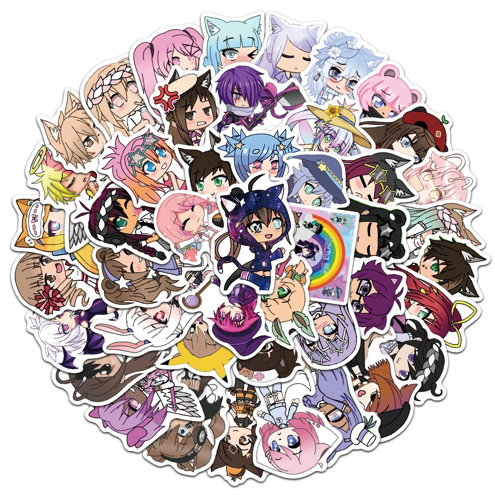 10/30/50pcs Gacha Life Games Cartoon Sticker Kawaii Cute Stickers Phone ...