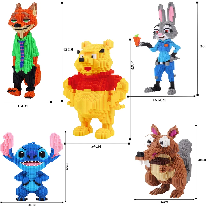 Disney Zootopia Winnie the Pooh Little Rabbit Police Officer Stitch Red ...