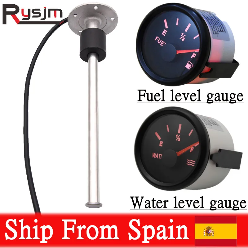 0-190ohm 150/200/250/250/300mm Fuel Level Sensor Water Level Meter ...