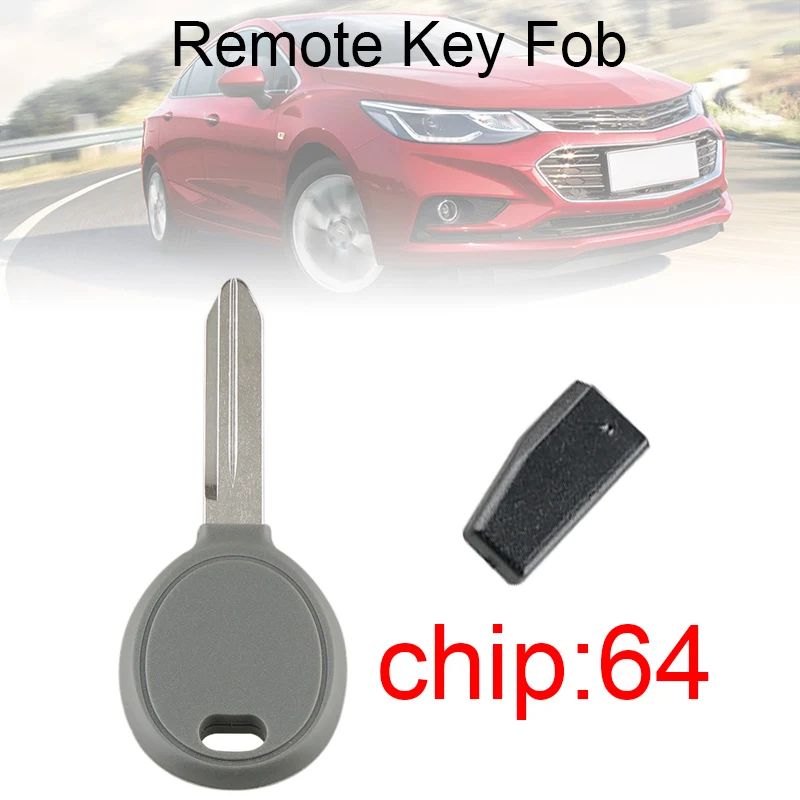 Universal Uncut Blade Blank Car Key Ignition with 64 Transponder Chip ...