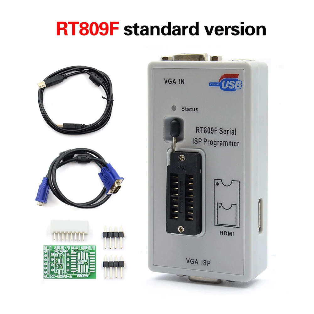 Free Shipping 100% Original Newest RT809F ISP Programmer/ RT809 lcd usb ...