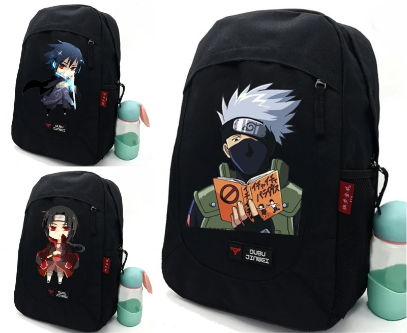 Cute Cartoon Naruto Anime Hokage Cosplay Hatake Kakashi Nylon Schoolbag ...