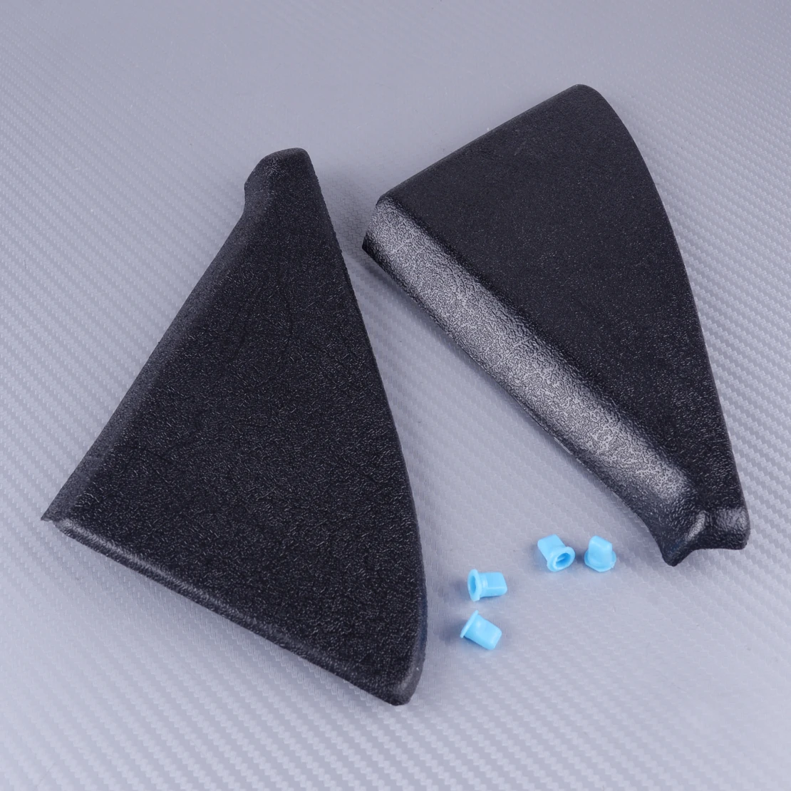 DWCX-191837994-Black-ABS-Pair-Door-Mirror-Cover-Trim-Panel-Mount ...