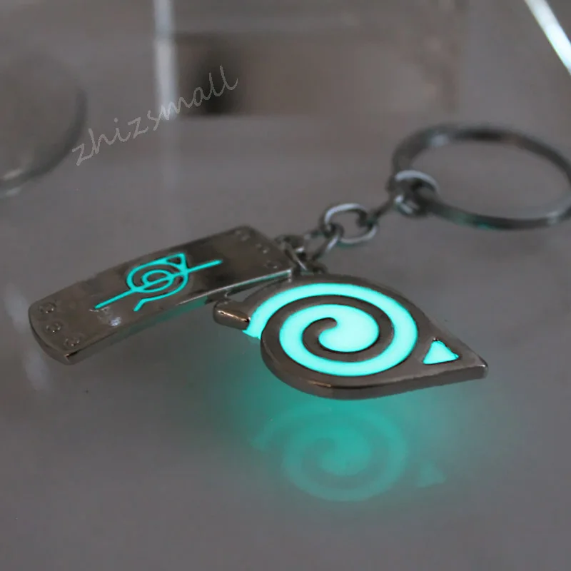 keychain Uzumaki Konoha Logo Anime Keychain key ring GLOW in the DARK ...