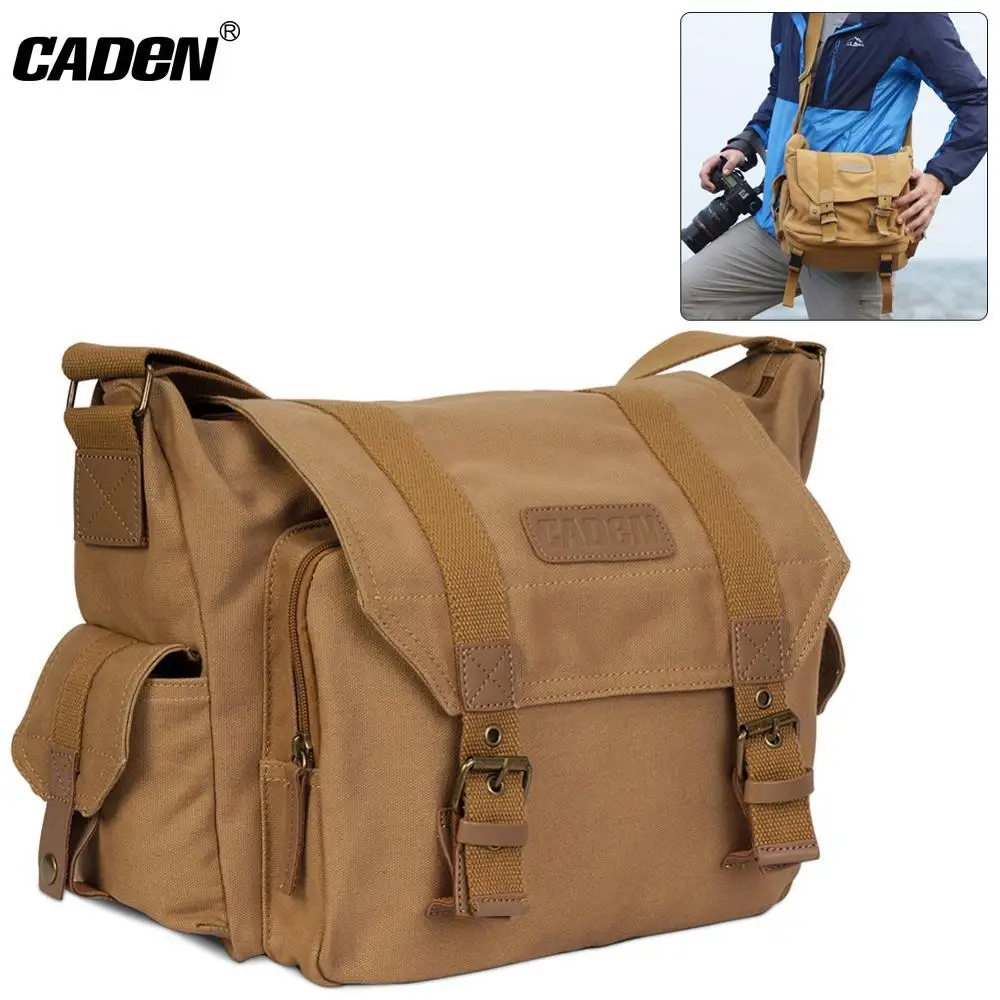 CADeN DSLR Camera Shoulder Bags Large Capacity Canvas Sling Bag for ...