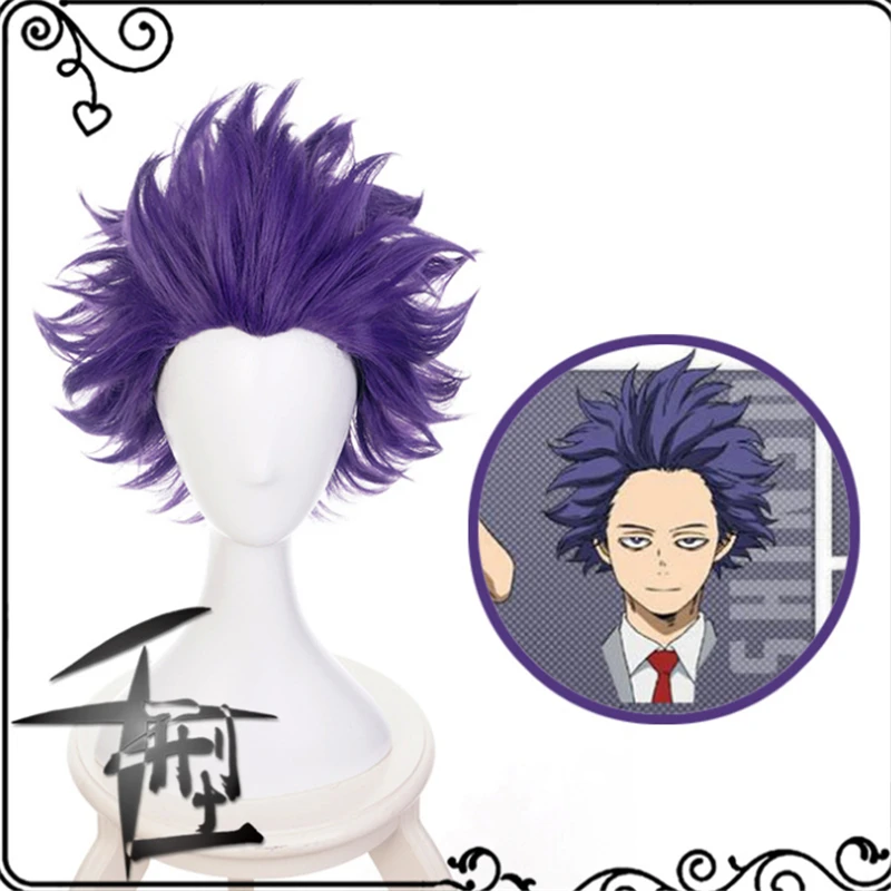 Anime-My-Hero-Academia-Shinso-Hitoshi-Wig-Cosplay-Wig-Role-Play-Short ...