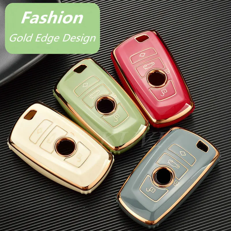 Plating Car Remote Key Case Cover Fob For BMW F20 F30 G20 f31 F34 F10 ...