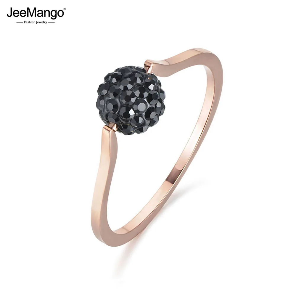 JeeMango anillos de boda de Color oro rosa para mujer y niña, joyería ...
