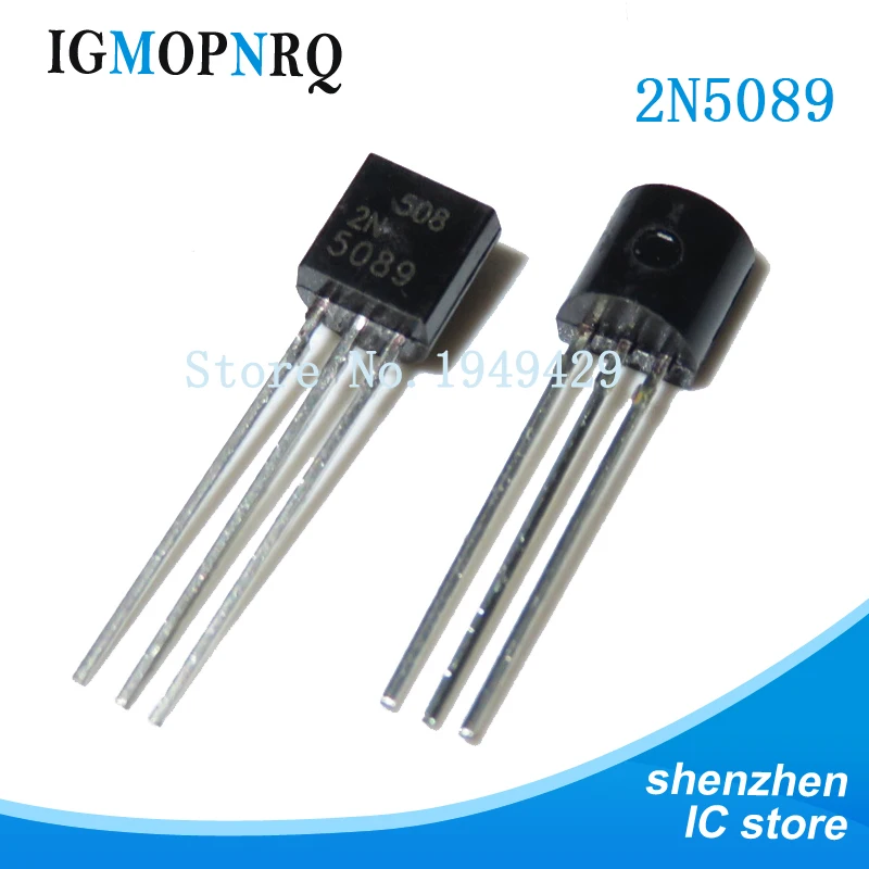 50 unidades 2N5089 TO92 5089 TO 92 NPN nuevo triodo Transistor ...