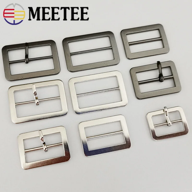 Meetee 10pcs 20 50mm Metal Tri Glide Buckle Pin Clasp Adjust Alloy ...