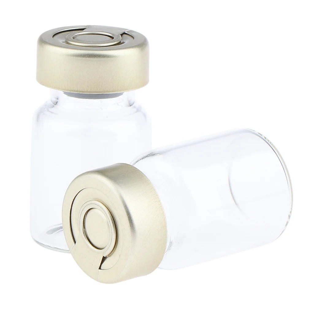 40 Count 5ml/10ml Empty Sealed Sterile Serum Clear Glass Vials Bulk ...