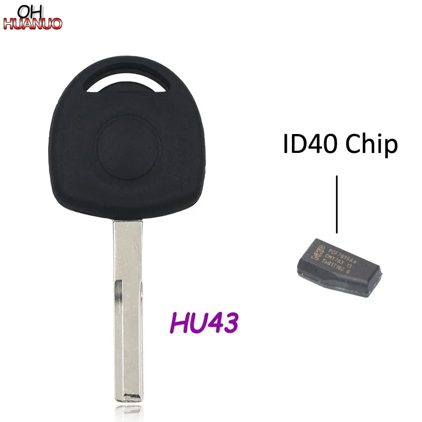 Транспондер ключа автомобиля оболочки чехол пустой для Opel с HU43 ...