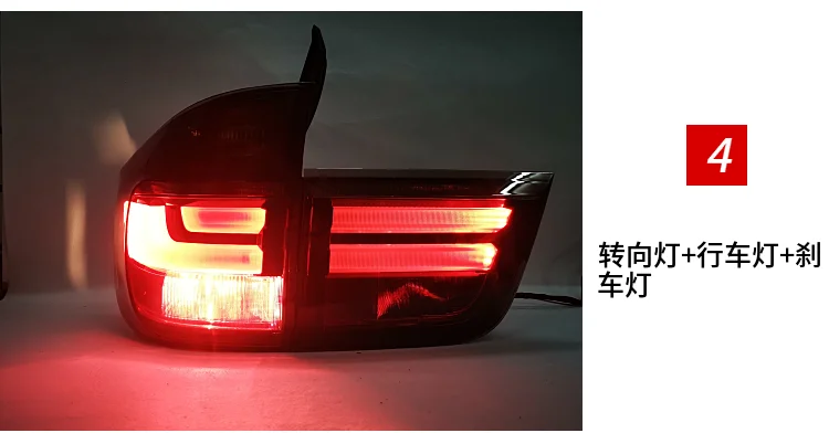 BMW X5 Tail Lights 2007-2012 E70 LED Tail Lamp Light DRL Signal Brake ...