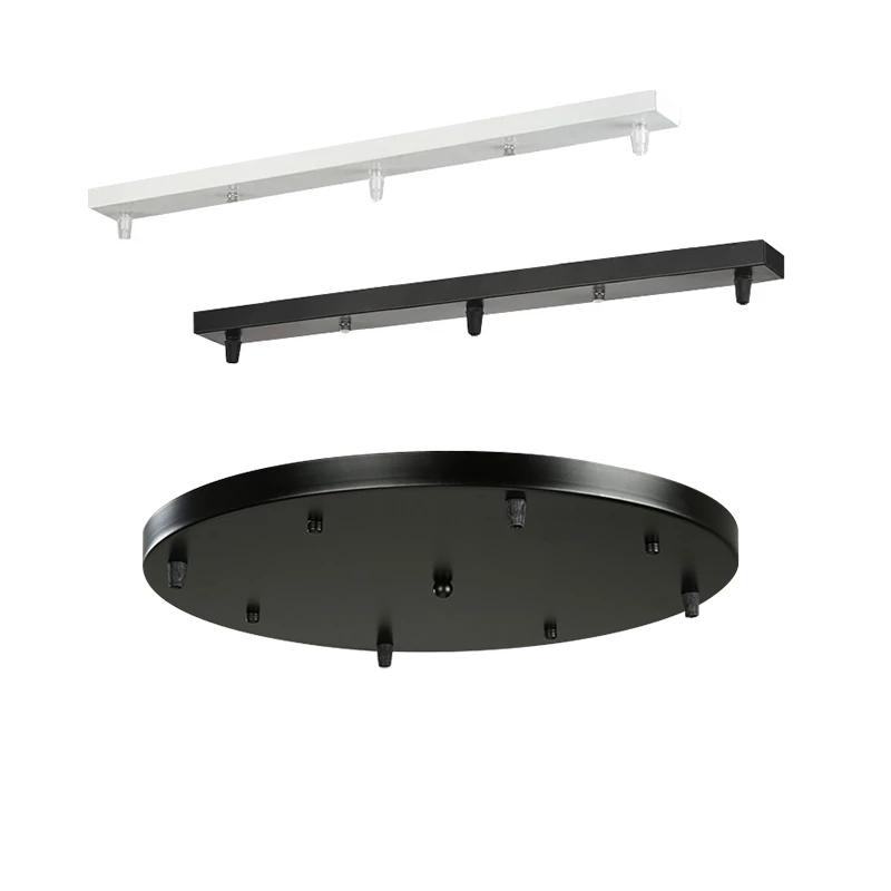 Black White Ceiling Plate Multi Size Diy Ceiling Base /3/4/5/6 Holes ...