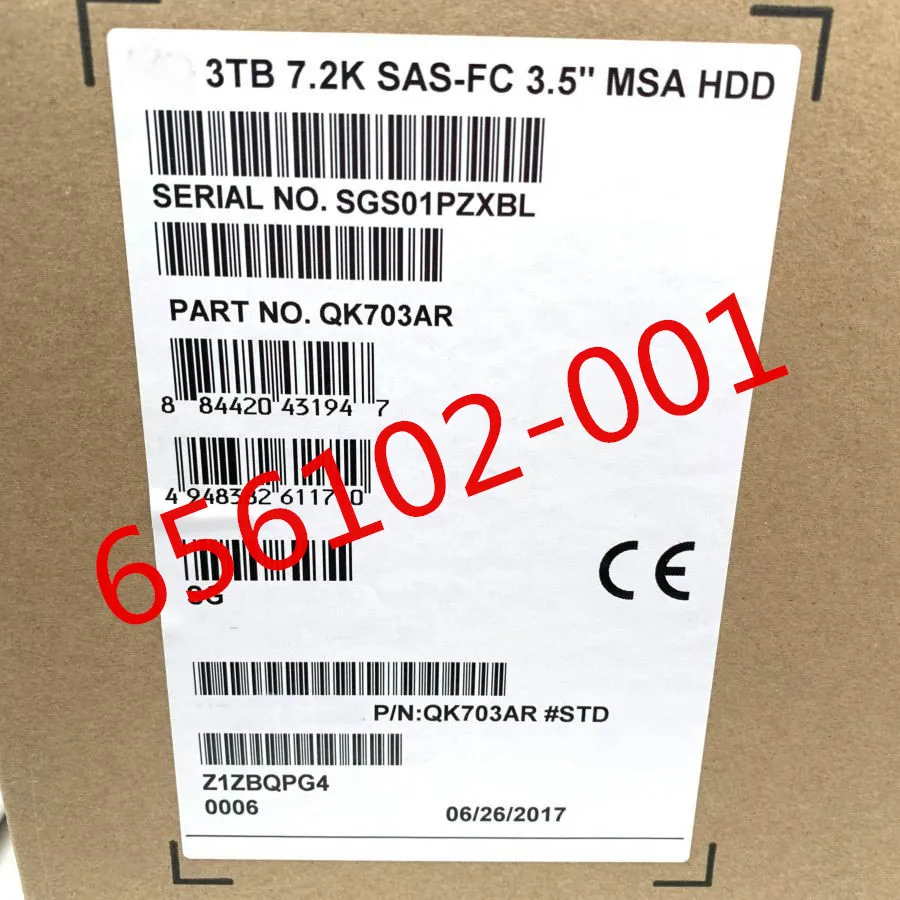 QK703A P2000 3TB 6G SAS 656102-001 3.5inch Hard Drives - itharddisk.com