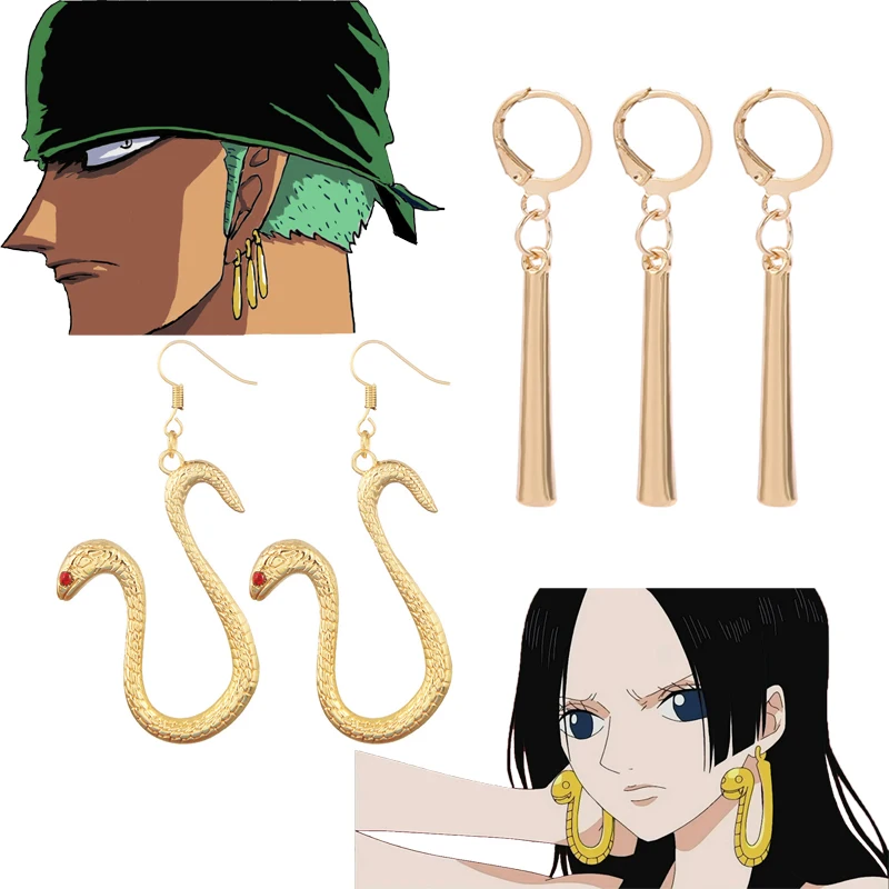 Bow Earings One Piece The Empress Boa Hancock Cosplay Costume Bow ...