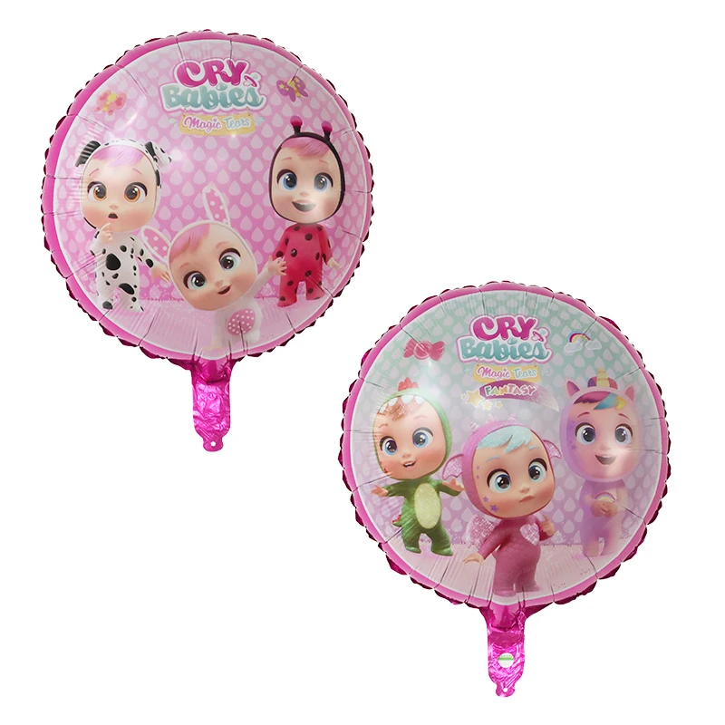 10pcs 18inch Cry Babies Foil Helium Balloon Angle Doll Crying Baby ...