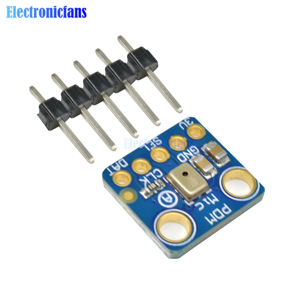 Digital MP34DT01 Microphone Module Simple Pulse Density Modulation Output PDM Digital MEMS ...