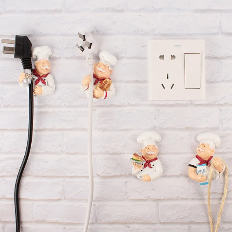 DIY-Kitchen-Electric-Wire-Plug-Hooks-Holder-Wall-Hander-Bathroom ...