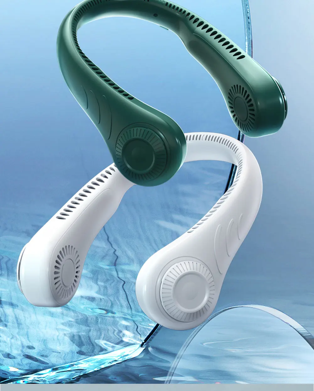 Beauty Portable Mini Fan Neckband Bladeless Lazy Neck Hanging Cooler Fan