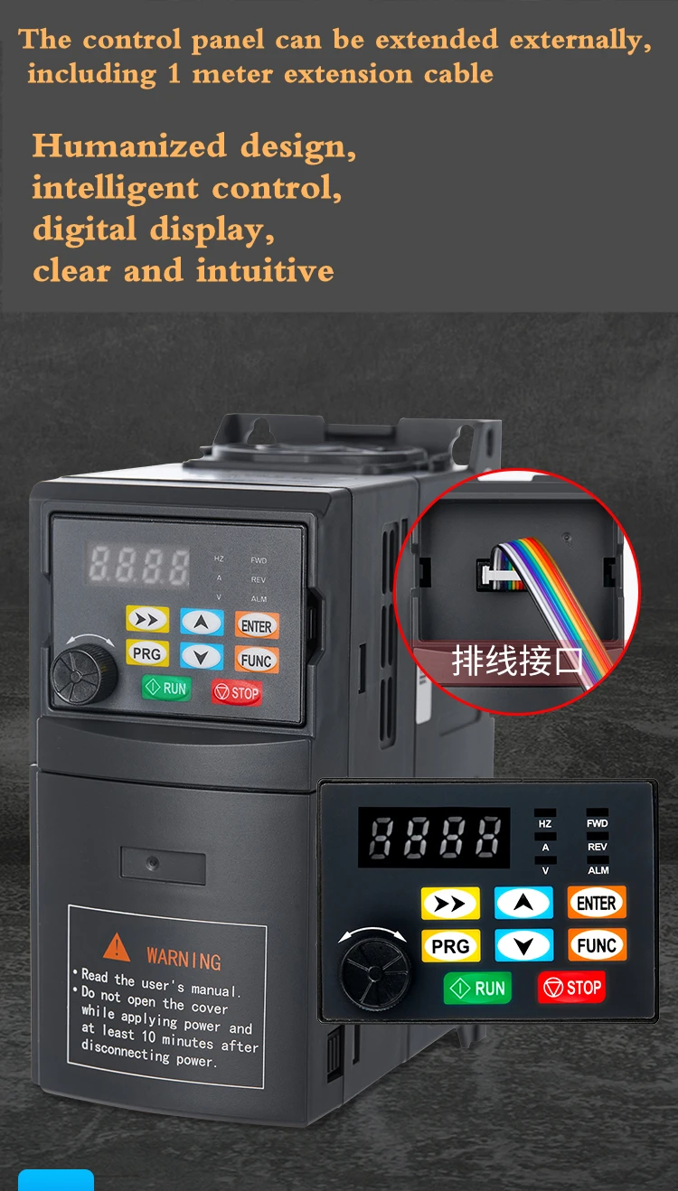 SUSWE 320 VFD 인버터, CNC 스핀들 모터 속도 제어 VFD 컨버터, AT1 3P 220V 출력, 0.75KW, 1 ...