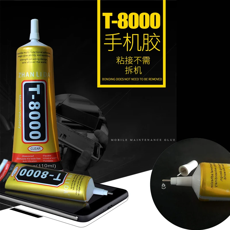 T8000-touch-screen-black-soft-glue-for-IPhone-Android-warping-screen ...