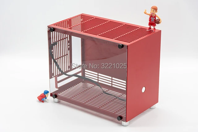 Aluminum Htpc Itx Small Chassis Game Computer Case Support Graphics Card Rtx2070 I7 8700 Pk77