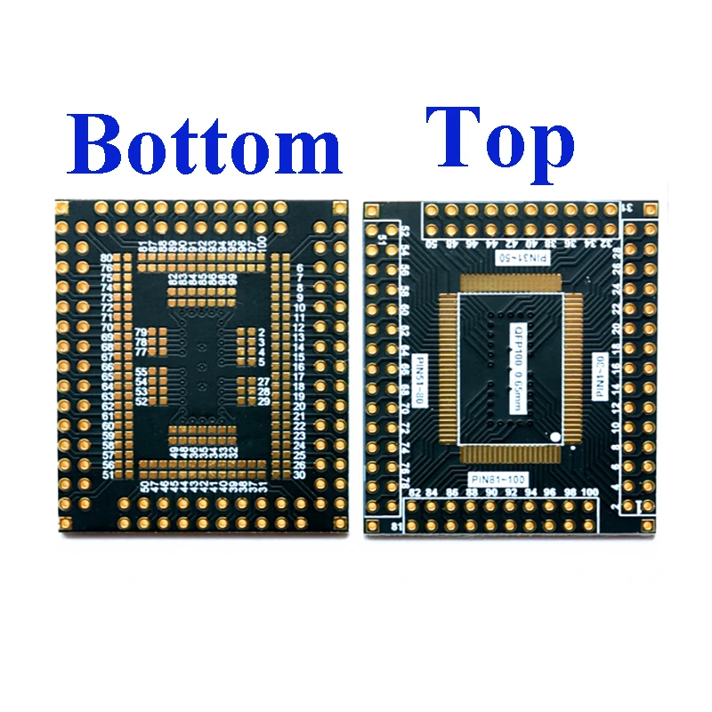 0.65mm QFP100 to DIP100 IC Adapter QFP board PCB