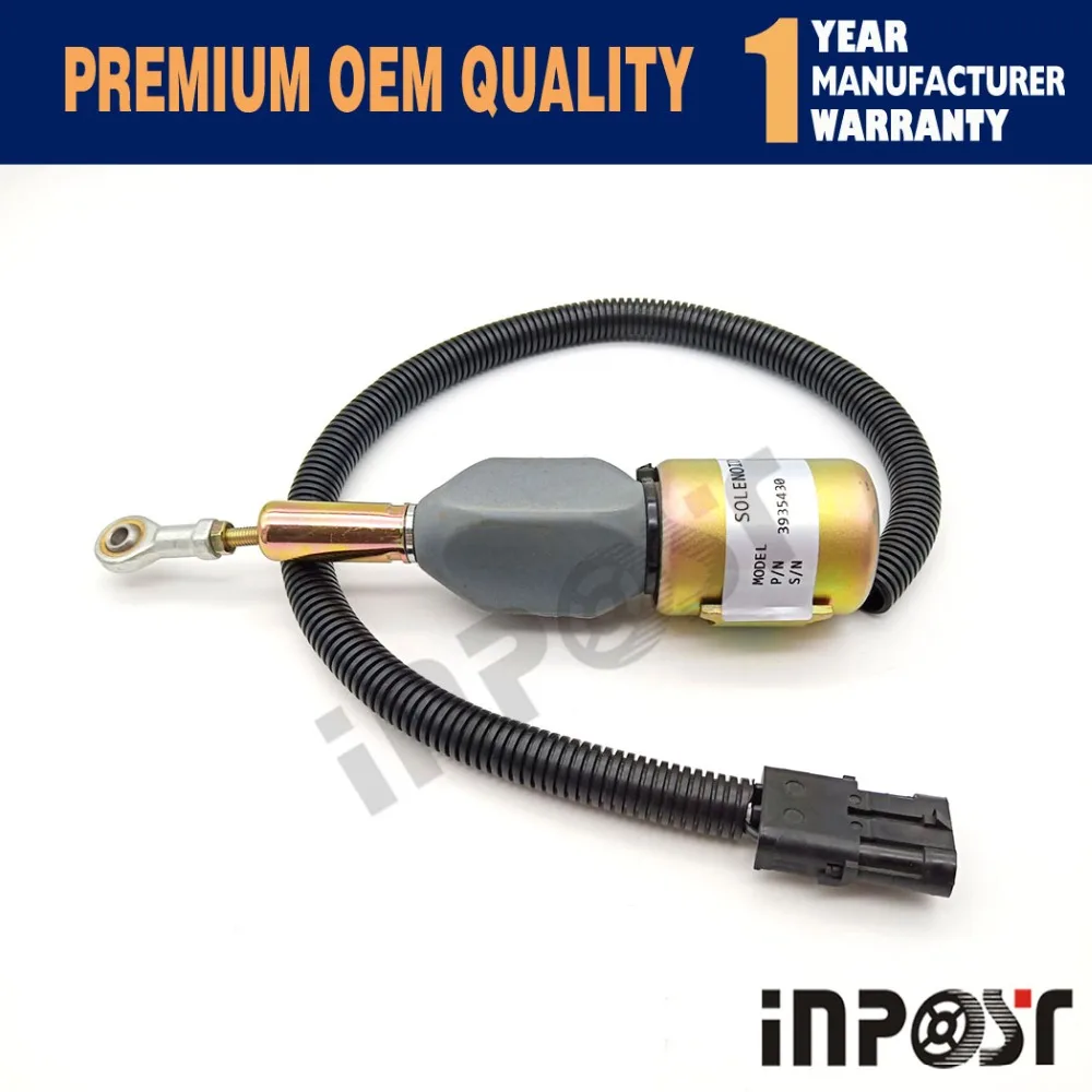 Топливный остановочный соленоид 3935430 24V для Cummins 6BT 5,9 3939703 ...