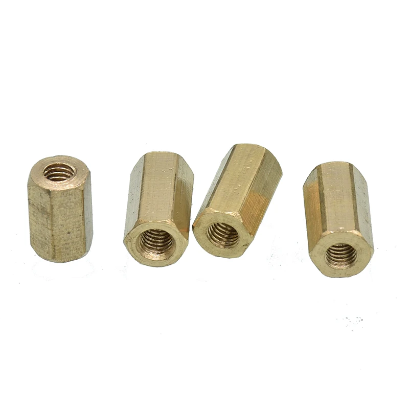 ECROU,M3-5(20pcs)--Piliers hexagonaux à double passage en cuivre M3, 20 pièces-lot, hexagonales ...