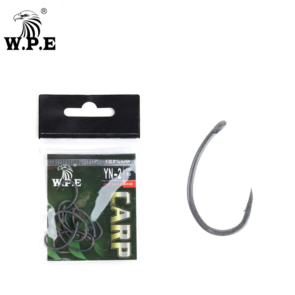 W.P.E Brand Fishing Hook Coating 30pcs/lot Carp Fishing Hook 2#/4#/6#/8 ...