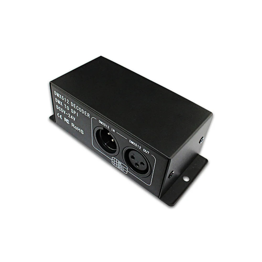 DMX512 Decoder SPI Controller DC 5V-24V DMX to SPI Converter for ...