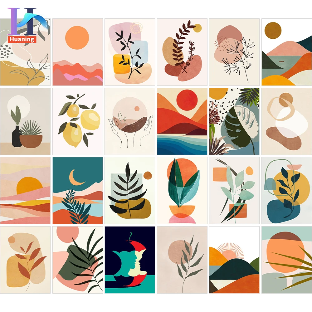 Painting-by-Numbers-Sun-and-Moon-Digital-Painting-Illustrations-DIY-Kit ...