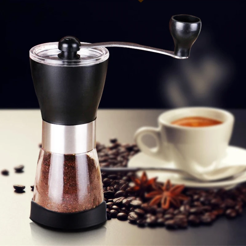 Manual Ceramic Coffee Grinder Ceramic core Stainless Steel Home Kitchen ...